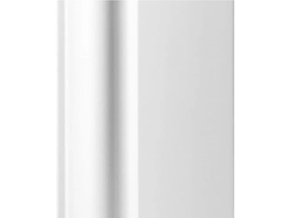 2.9m White PVC Ogee Waterproof Skirting Board 100mm - Ideal when using ...